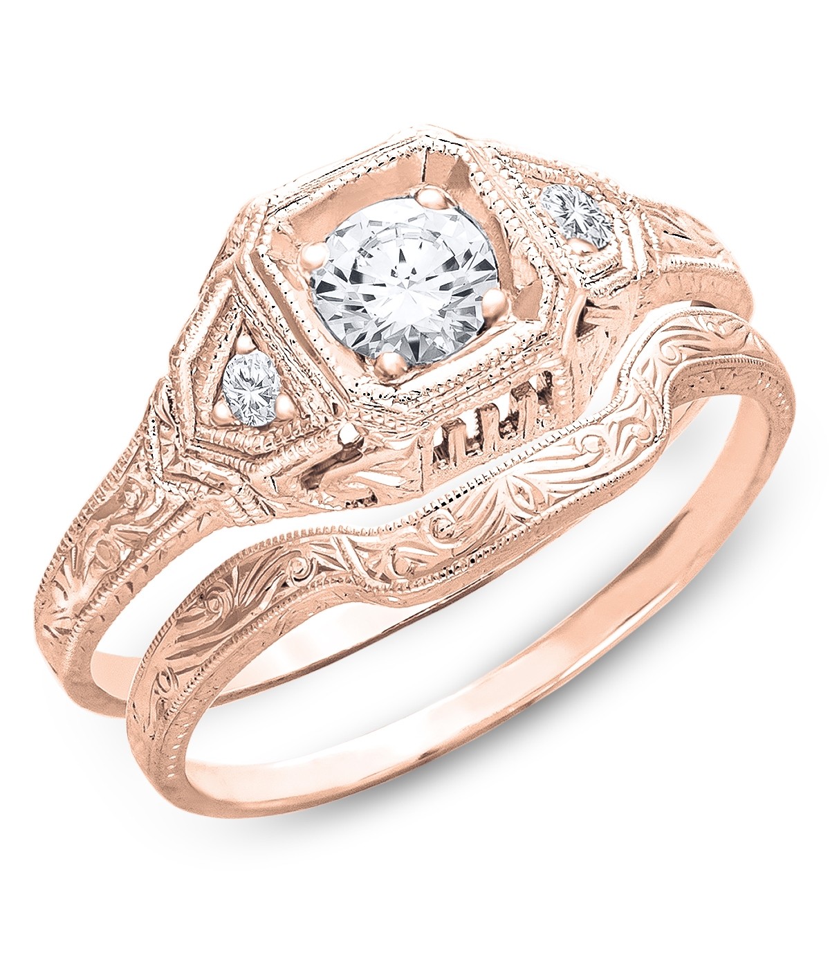 Gordon Clark Vintage Inspired Diamond Engagement Ring
